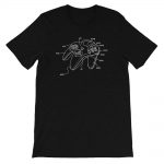 Controller 05 — White Video Game Diagram — Short-Sleeve Unisex T-Shirt ...