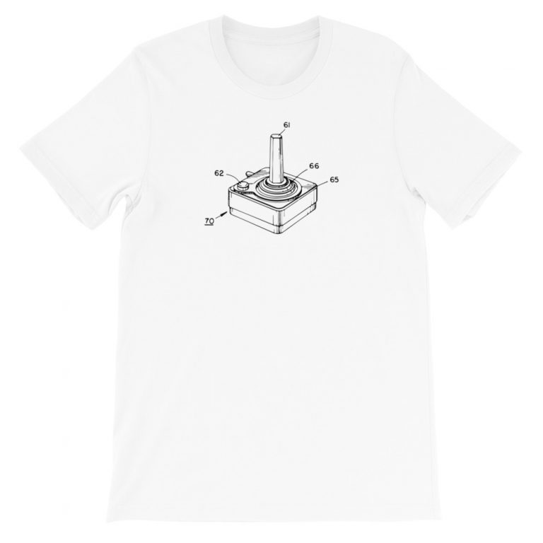Controller 01 — Black Video Game Diagram — Short-Sleeve Unisex T-Shirt ...