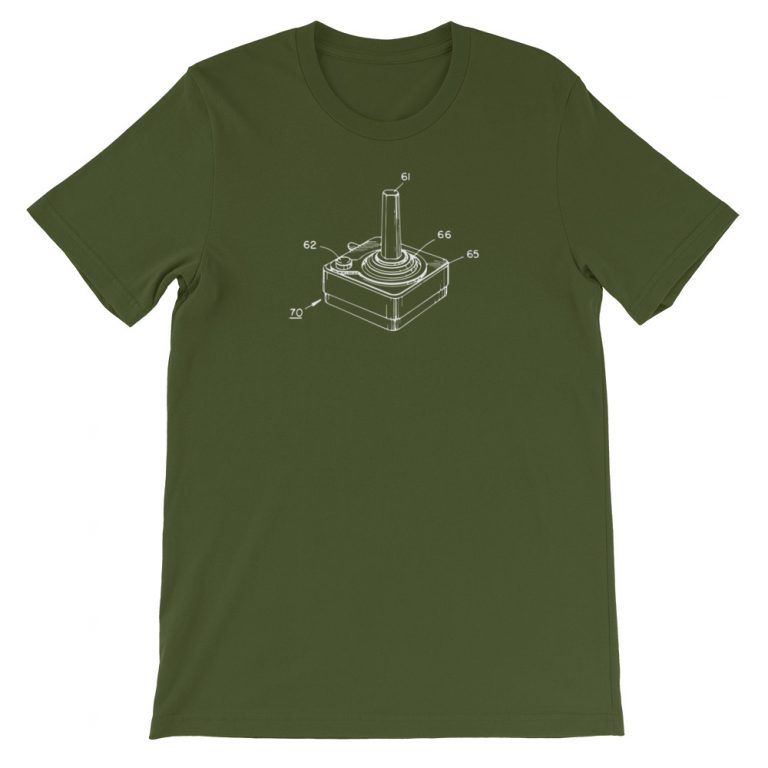 Controller 01 — White Video Game Diagram — Short-Sleeve Unisex T-Shirt ...