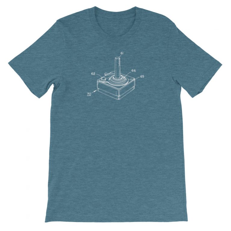 Controller 01 — White Video Game Diagram — Short-Sleeve Unisex T-Shirt ...