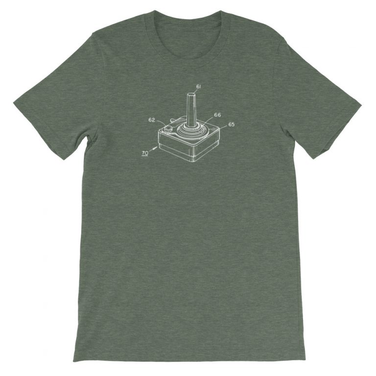 Controller 01 — White Video Game Diagram — Short-Sleeve Unisex T-Shirt ...
