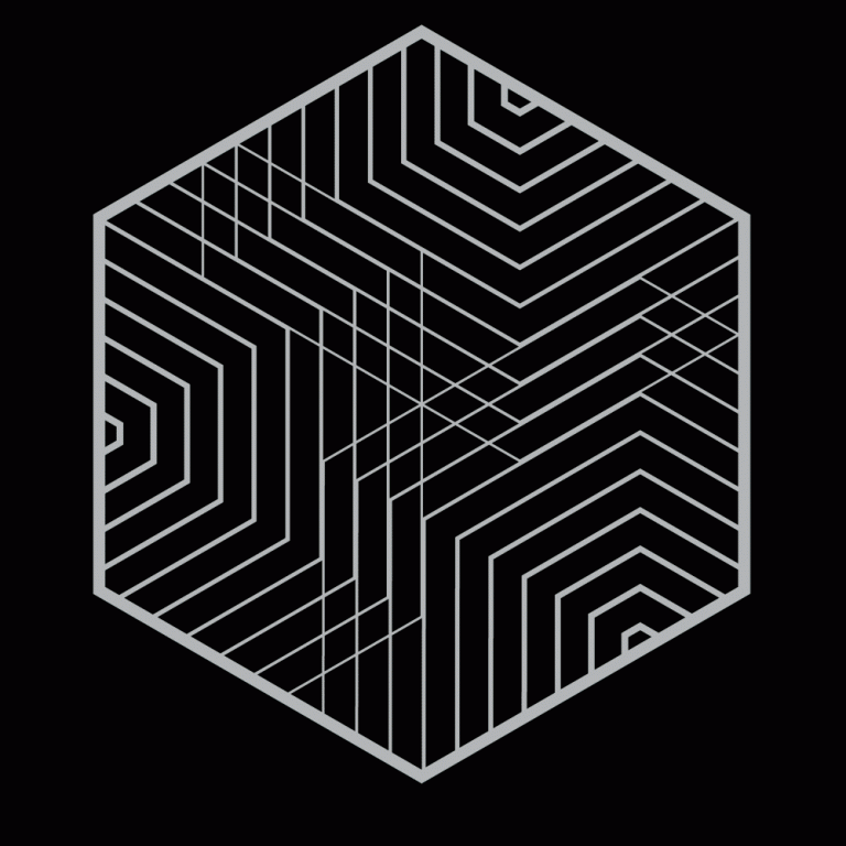 Hexagon Ripples — Silver Geometric — Short-Sleeve Unisex T-Shirt - The ...