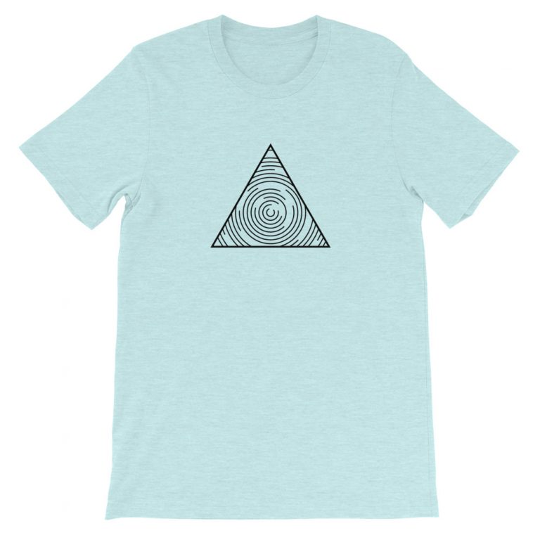 Triangle Circuit — Black Geometric — Short-Sleeve Unisex T-Shirt - The ...