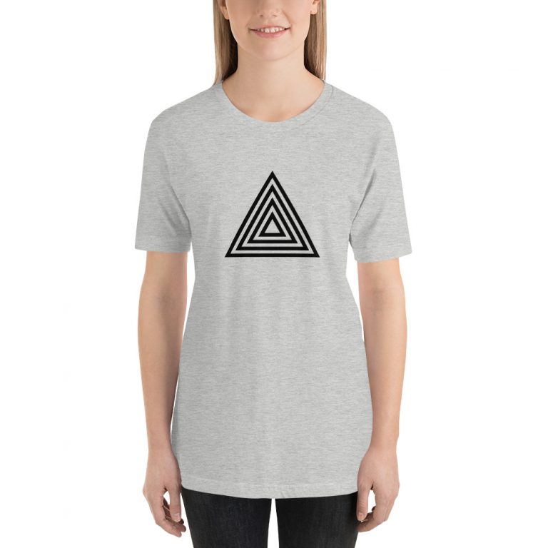 Triangle Trac — Black Geometric — Short-Sleeve Unisex T-Shirt - The ...