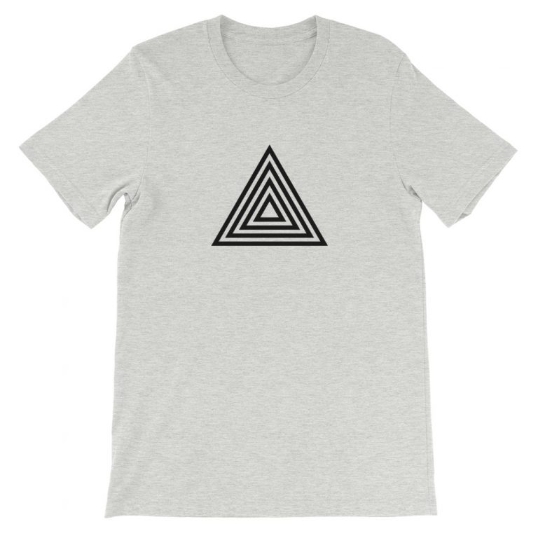 Triangle Trac — Black Geometric — Short-Sleeve Unisex T-Shirt - The ...