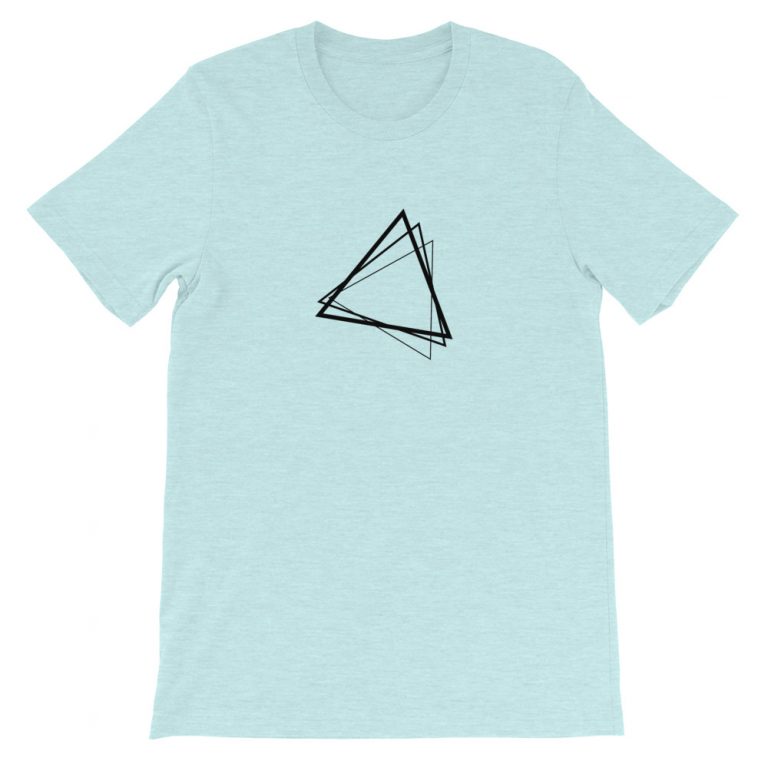 Triangle Chaos — Black Geometric — Short-Sleeve Unisex T-Shirt - The ...