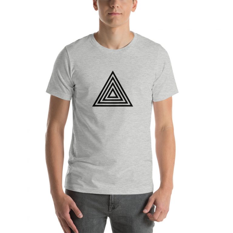 Triangle Trac — Black Geometric — Short-Sleeve Unisex T-Shirt - The ...