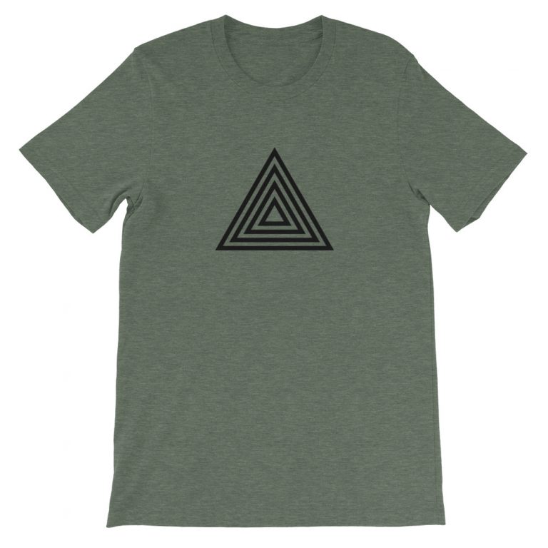 Triangle Trac — Black Geometric — Short-Sleeve Unisex T-Shirt - The ...
