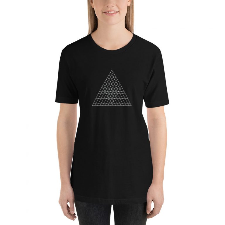 Triangle Grid — Silver Geometric — Short-Sleeve Unisex T-Shirt - The ...