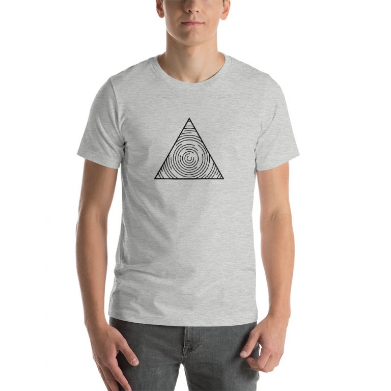Triangle Circuit — Black Geometric — Short-Sleeve Unisex T-Shirt - The ...