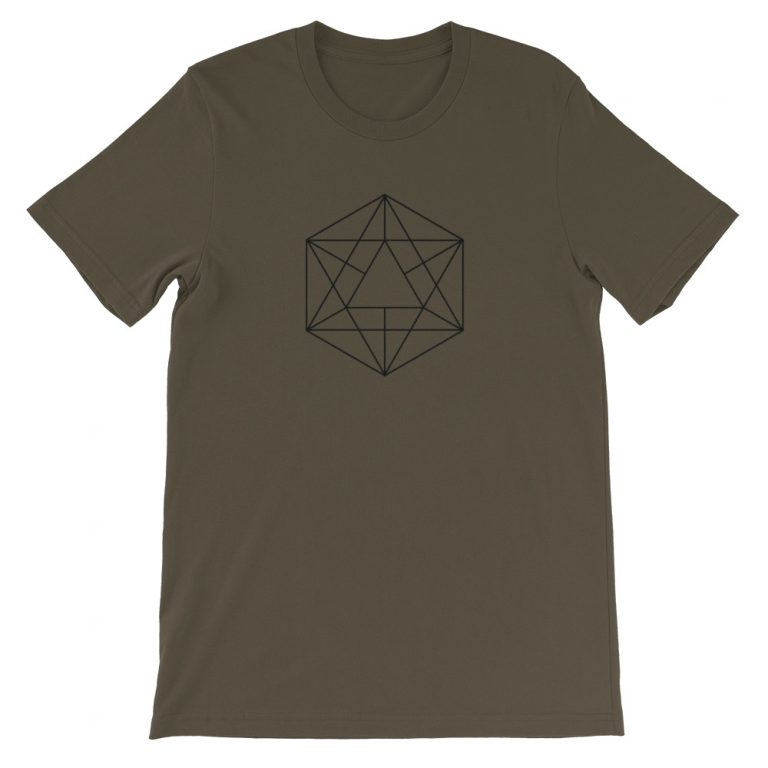 Hexagon Segment — Black Geometric — Short-Sleeve Unisex T-Shirt - The ...
