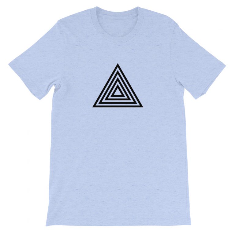 Triangle Trac — Black Geometric — Short-Sleeve Unisex T-Shirt - The ...