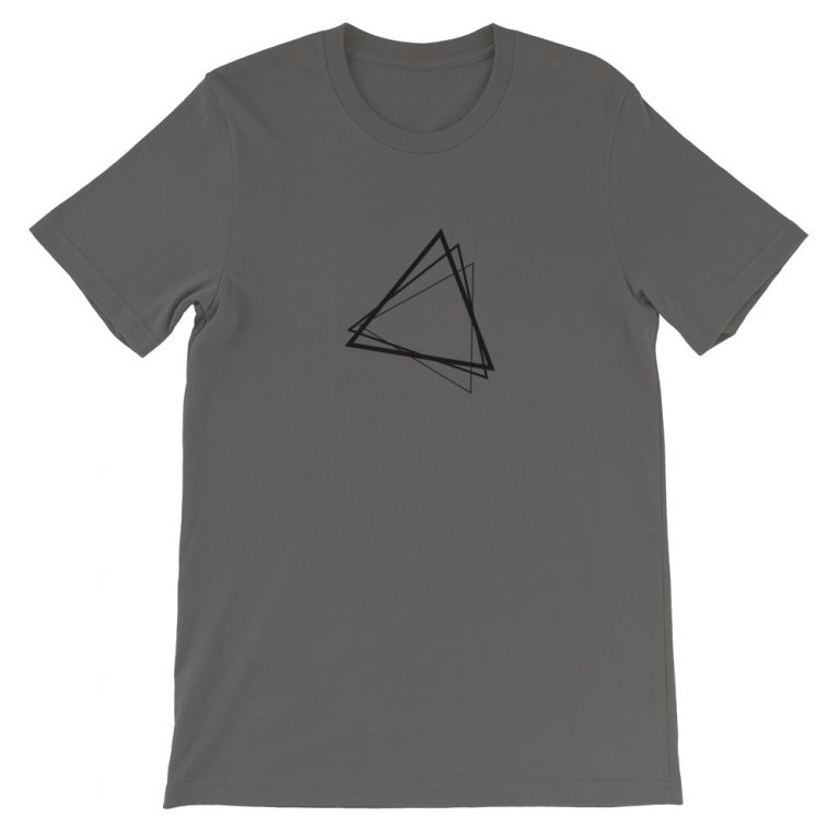 Triangle Chaos — Black Geometric — Short-Sleeve Unisex T-Shirt - The ...
