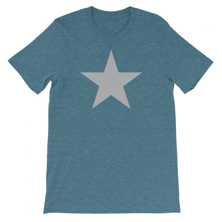Super Star Solid — Silver Iconic — Short-Sleeve Unisex T-Shirt - The ...