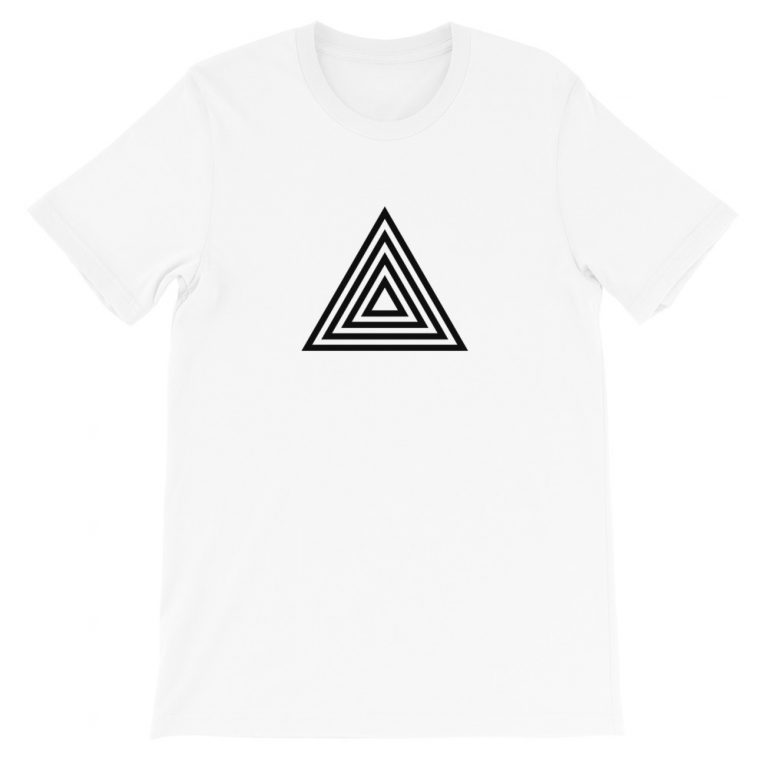 Triangle Trac — Black Geometric — Short-Sleeve Unisex T-Shirt - The ...