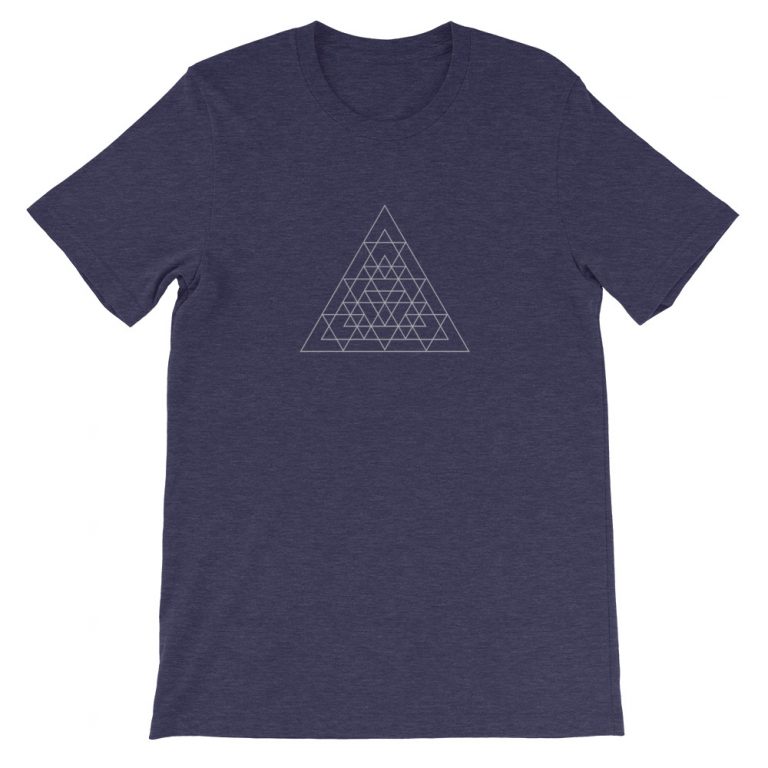Triangle Complex — Silver Geometric — Short-Sleeve Unisex T-Shirt - The ...