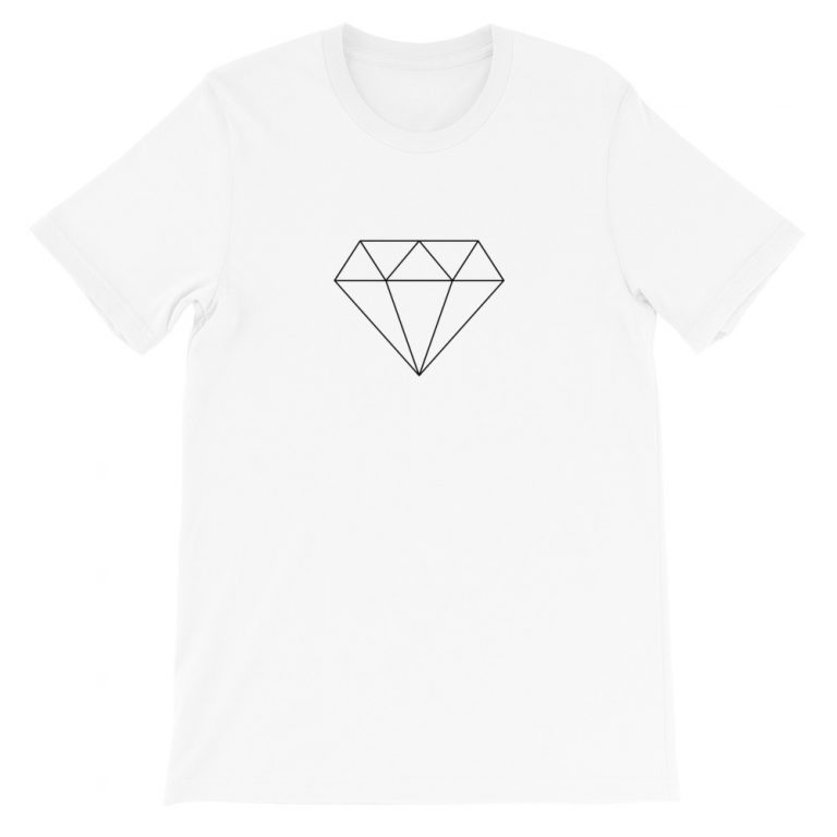 Diamond — Black Iconic — Short-Sleeve Unisex T-Shirt - The Savvy Soul™