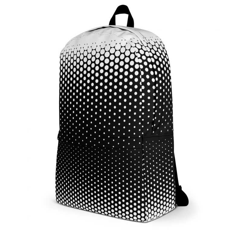 Dots Transition — White Graphic — Backpack - The Savvy Soul™